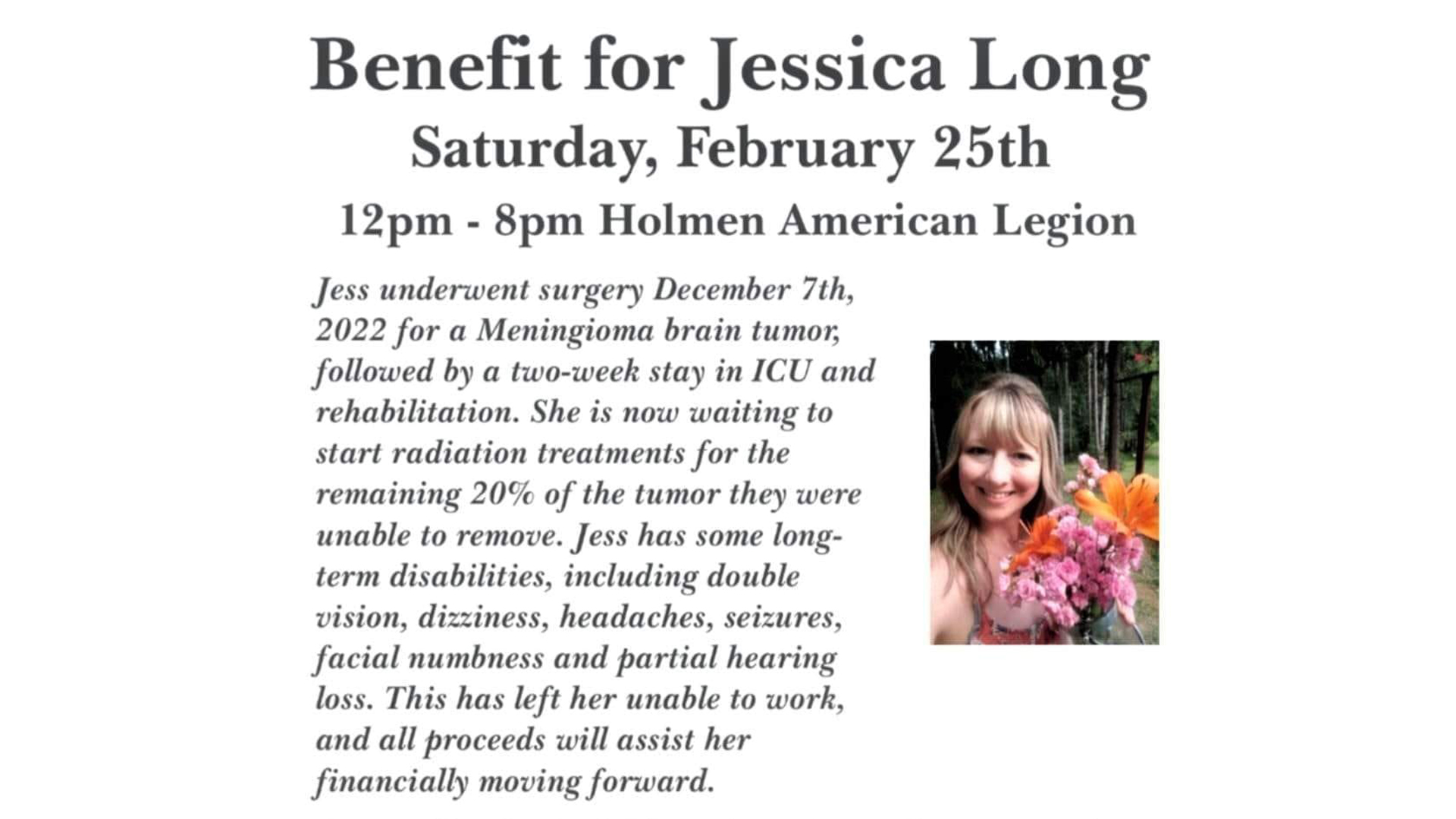Benefit for Jessica Long - 95-7 THE ROCK