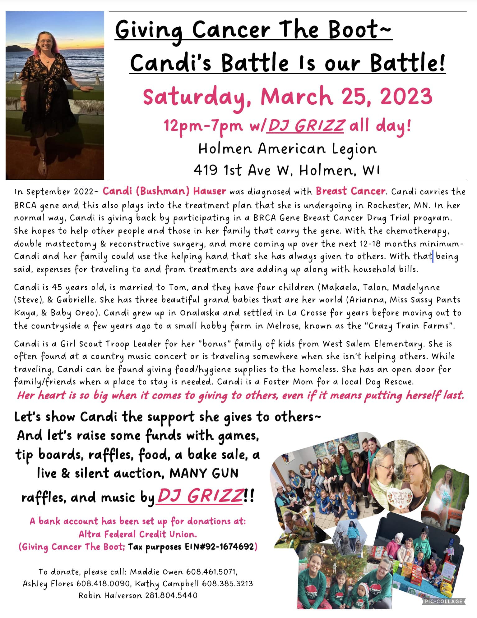 Candi Bushman Benefit - 95-7 THE ROCK